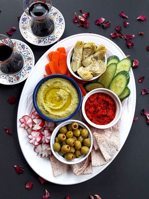 Mediterranean Mezze Appetizer Platter - Profusion Curry
