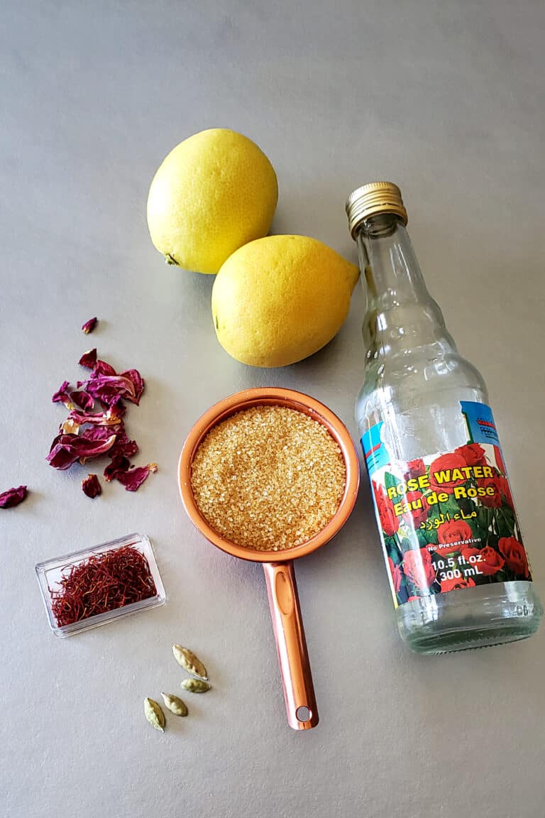 Saffron and Rose Infused Lemonade - Profusion Curry