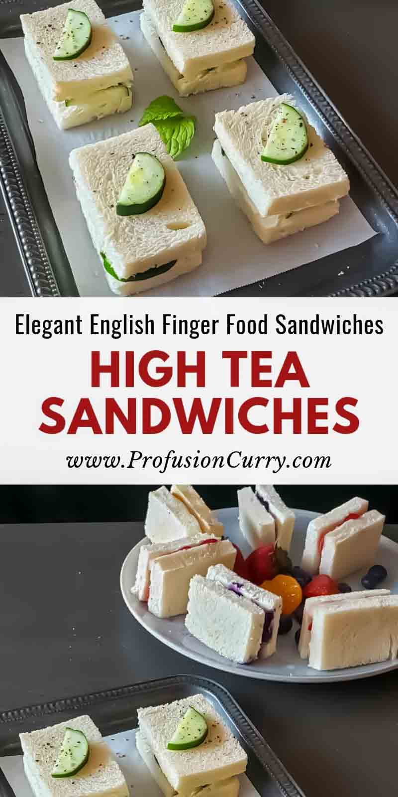 English Tea Sandwiches - Profusion Curry