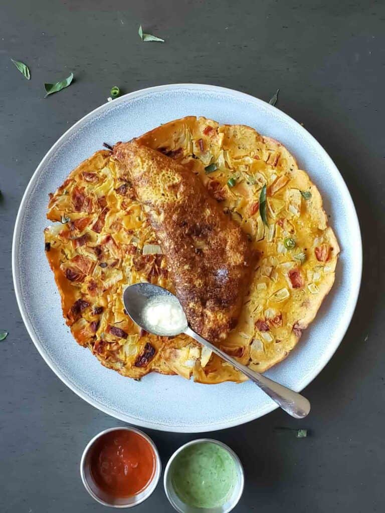 Besan Chilla - Savory Chickpea Pancakes - Profusion Curry