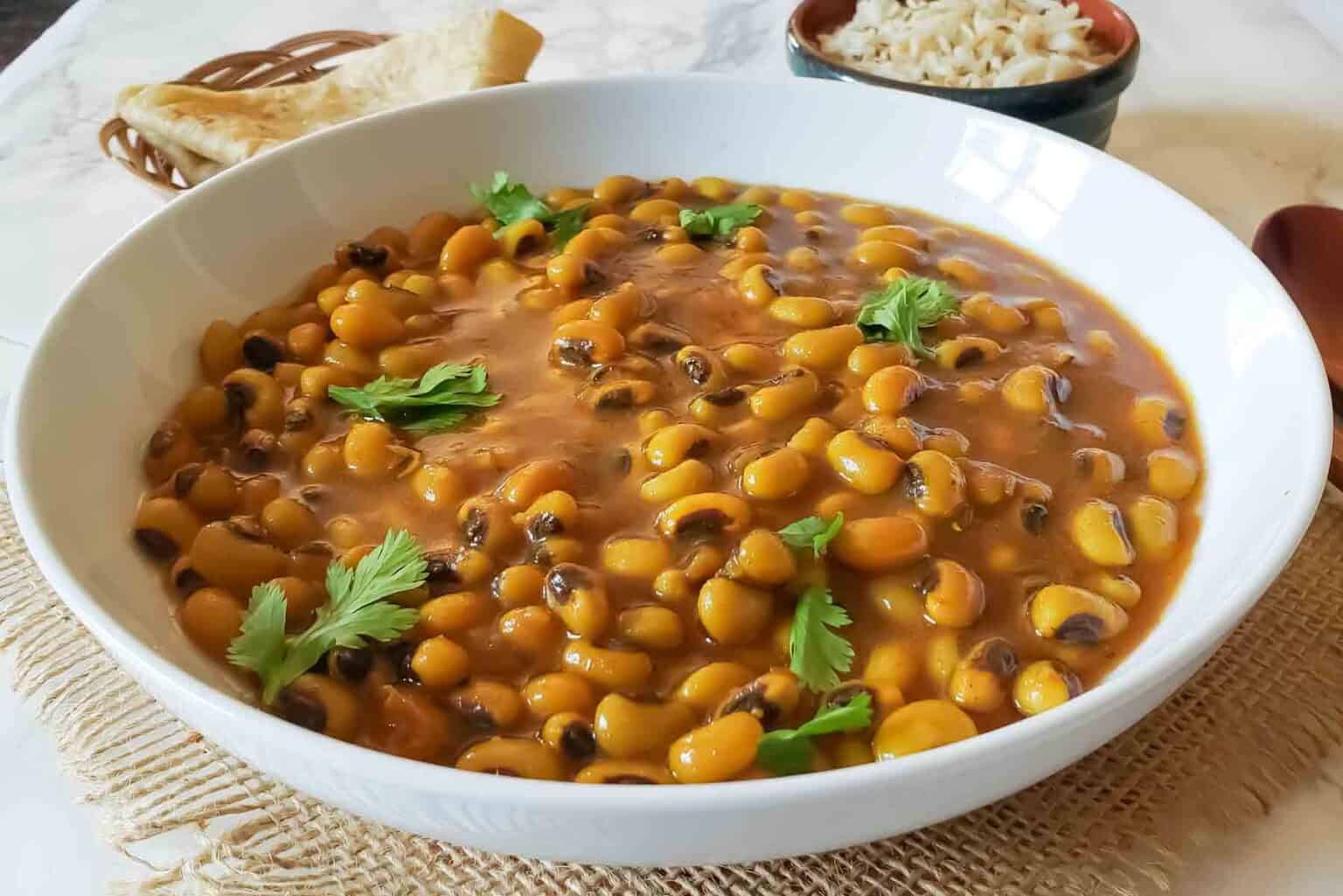Lobia Masala - Indian Black Eyed Peas Curry - Profusion Curry