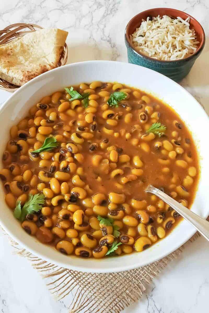 Lobia Masala - Indian Black Eyed Peas Curry - Profusion Curry
