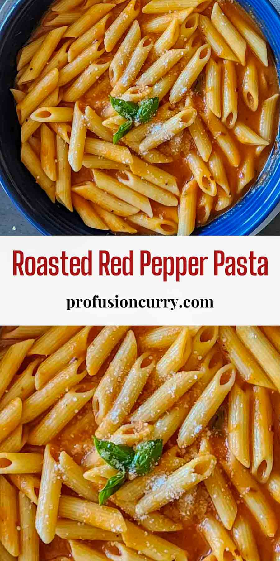 Roasted Red Pepper Pasta Recipe - Profusion Curry
