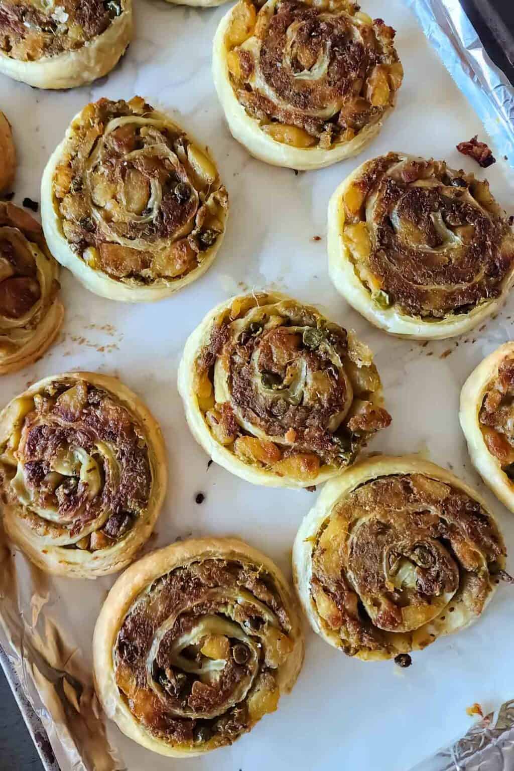 Samosa Puff Pastry Pinwheels - Profusion Curry