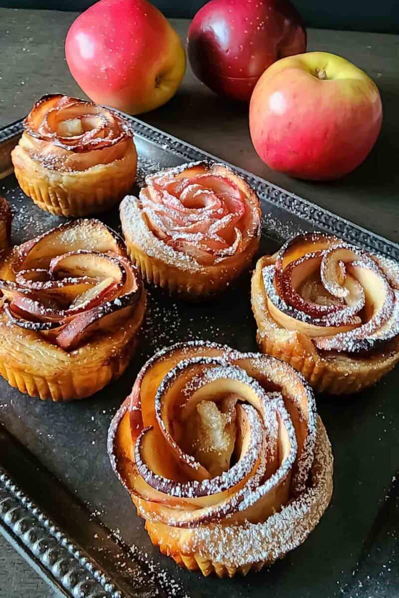 How to Make Puff Pastry Apple Roses - Profusion Curry