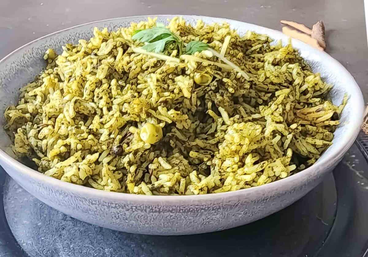 Spinach Rice Recipe - Profusion Curry