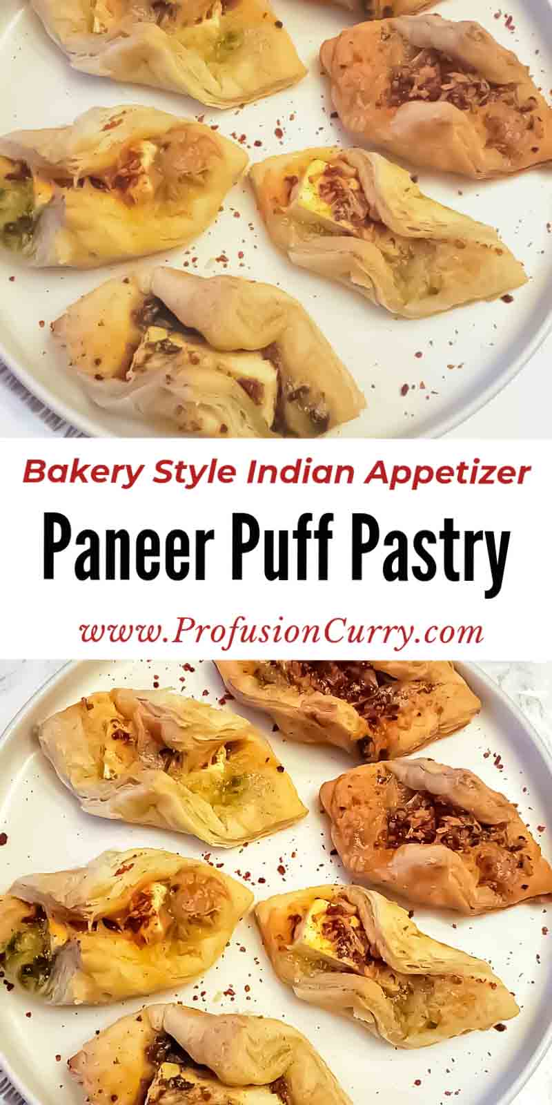 Paneer Puff Pastry - Profusion Curry